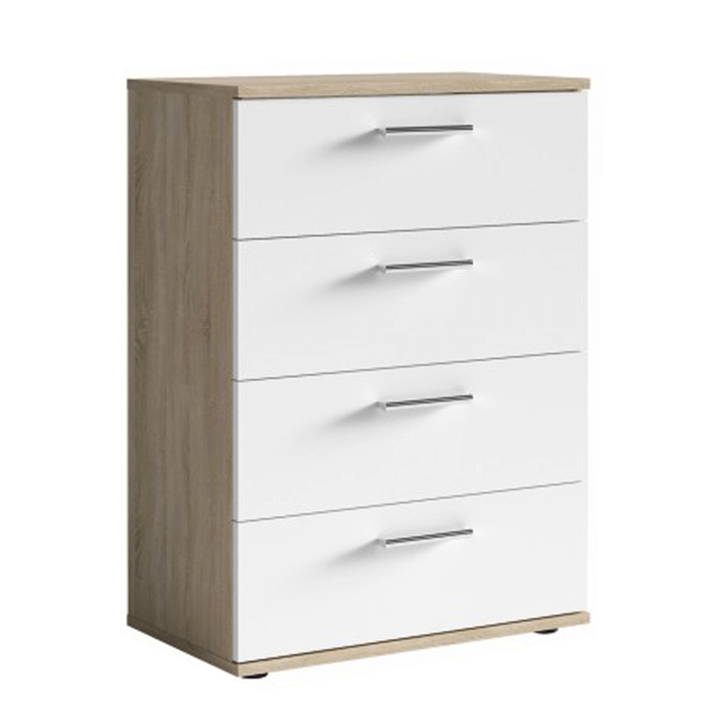 Komoda, dub sonoma/biela, METRIS TYP 4 +alternatívy - DoDomácnosti