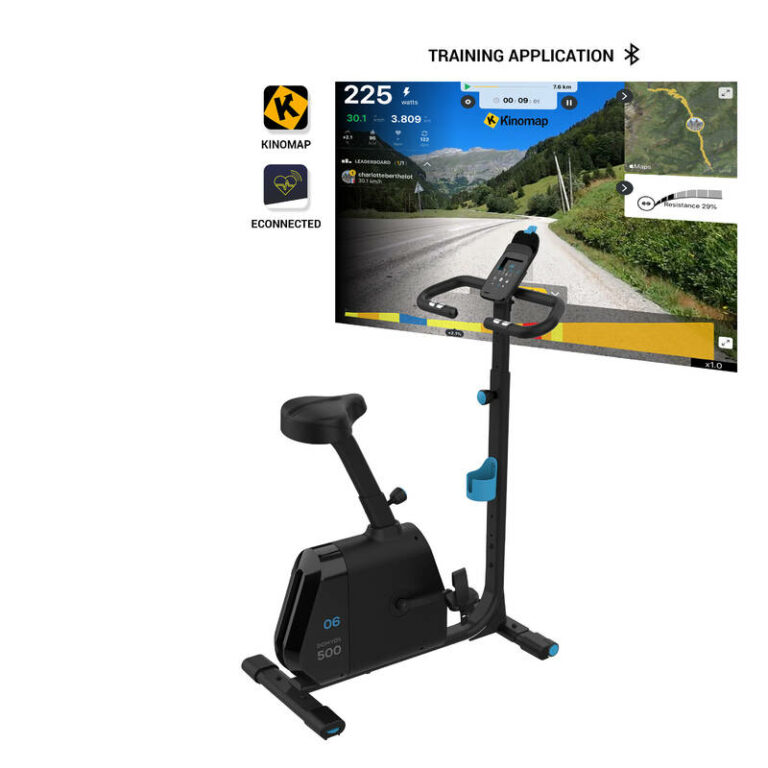 Stacionárny bicykel Domyos EB 500 so systémom samonapájania - krátka ...